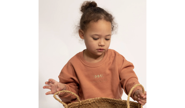 Elle and Rapha sweater - brick dust moonchild (1/2 - 7/8j)